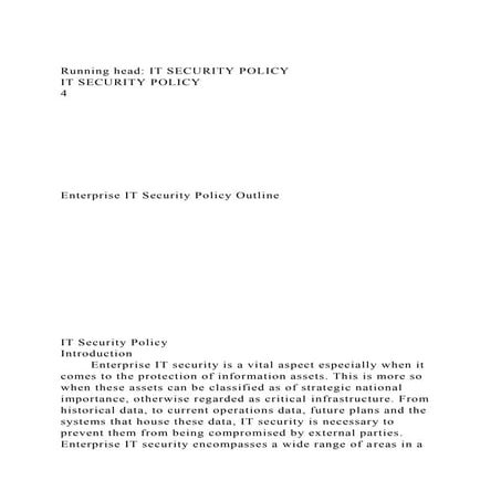 Running head IT SECURITY POLICYIT SECURITY POLICY .docx