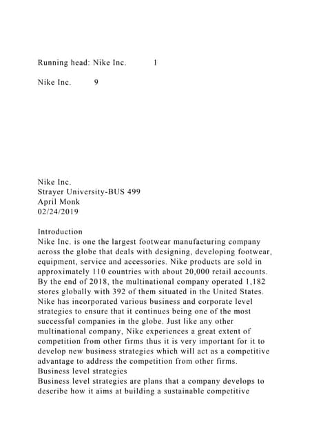 Nike_Marketing Policy | PPT