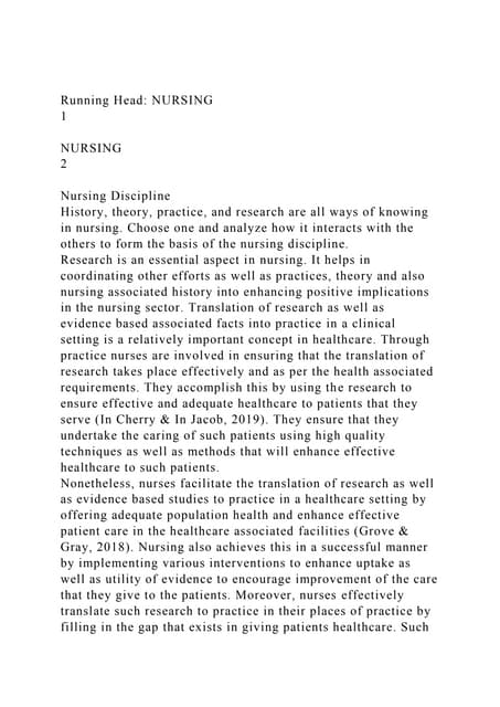 THEORETICAL FOUNDATIONS OF NURSING.pdf | Medical Health