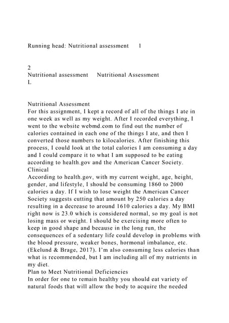 24 hour recall assignment_complete | DOCX