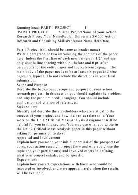Running head PART 1 PROJECT 1 PART 1 PROJECT2Part 1 Project.docx Running head PART 1 PROJECT 1 PART 1 PROJECT2Part 1 Project.docx