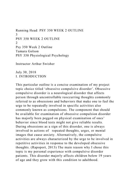 OCD power point. | PPT