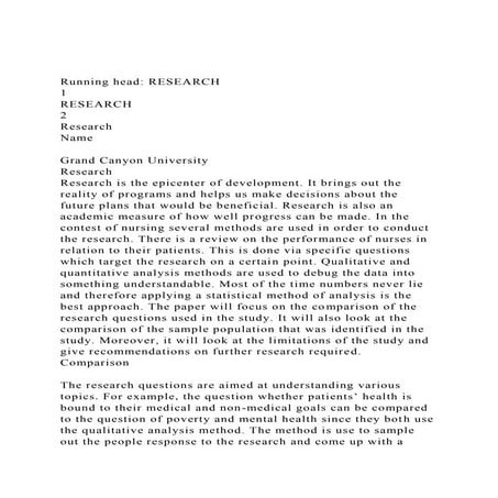 Running head RESEARCH .docx