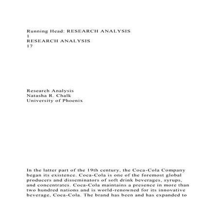 Running Head RESEARCH ANALYSIS .docx