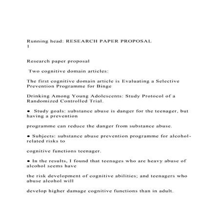 Running head RESEARCH PAPER PROPOSAL .docx
