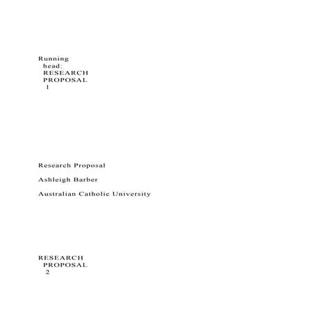 Running head RESEARCH PROPOSAL 1 .docx