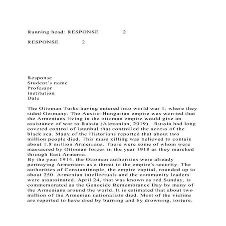 Running head RESPONSE2RESPONSE 2ResponseS.docx