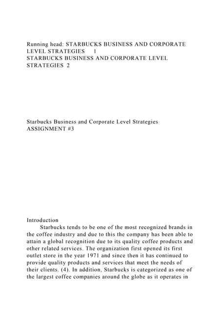 Presentation on Starbucks Marketing Strategy | PPT