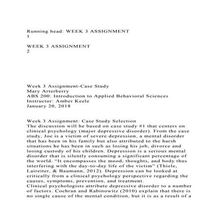 Running head WEEK 3 ASSIGNMENT .docx