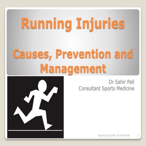 Running injuries - causes, prevention and management- Dr Sahir Pall | PPSX