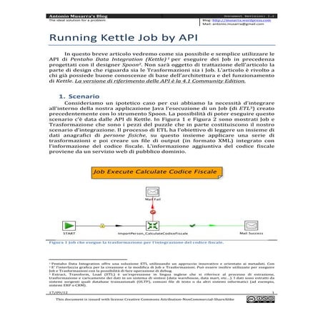 Running Kettle Job by API v1.2 | PDF