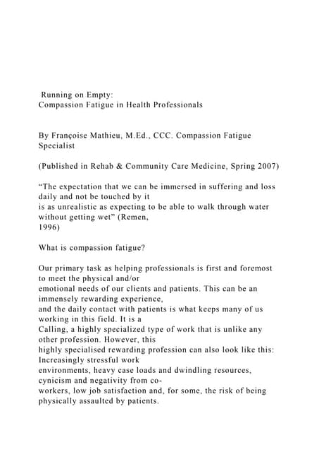 Burnout Among Health Professionals | PPTX | Mental Health | Diseases and Conditions