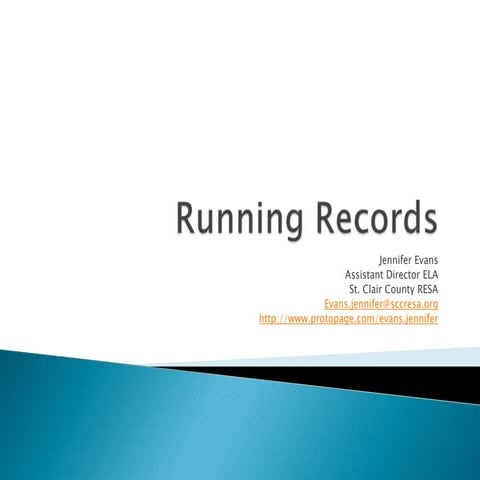 Running records | PPTX