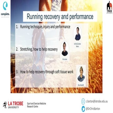 Running Recovery and Performance at Complete. Physio Exercise ...