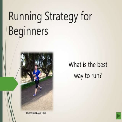 Running strategies for beginners | PPSX