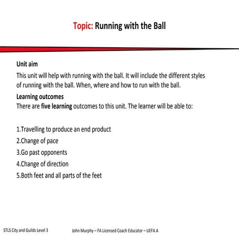 Running with the ball | PPT