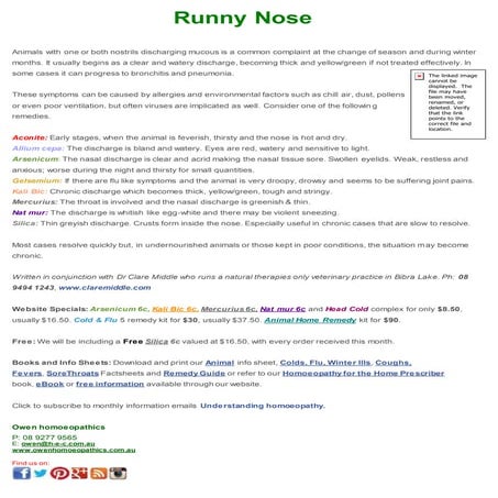 Runny nose | DOCX