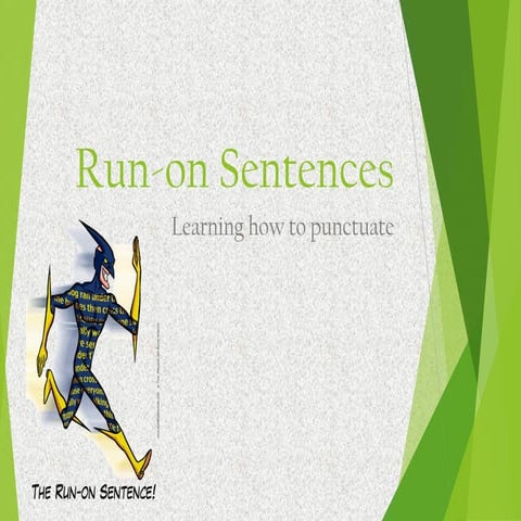 Run on sentences | PDF | Participant Sports | Fitness and Exercise