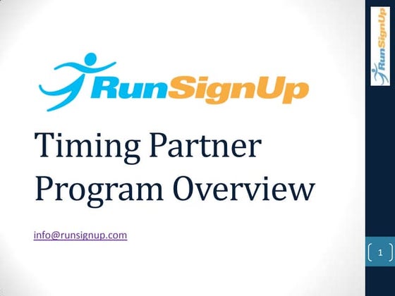 Run signup 101 | PPT
