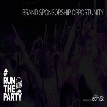 Run The Party Sponsorship Deck | PPT