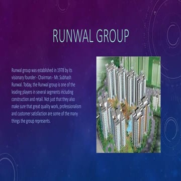 Runwal group | PPTX