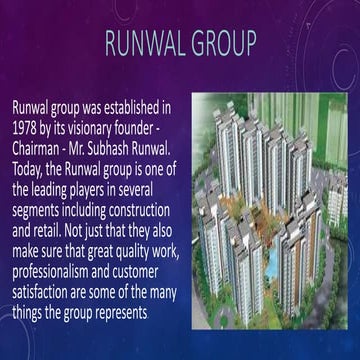 Runwal group | PPTX
