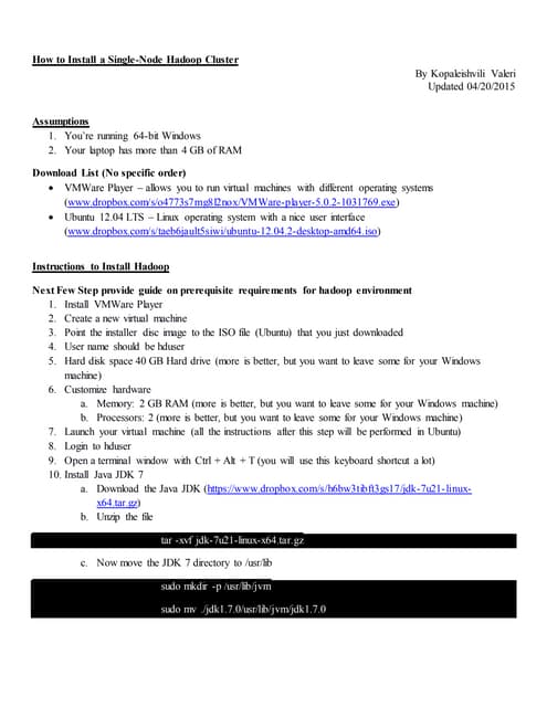 Word Count Program Execution Steps In Hadoop Pdf 1329
