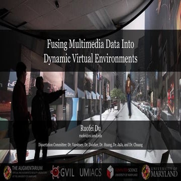 Fusing Multimedia Data Into Dynamic Virtual Environments | PPT