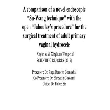 Su wang technique for Vaginal hydrocele journal .pptx