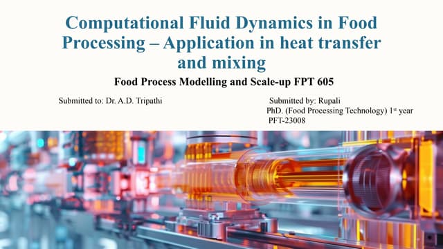 Computational Fluid Dynamics (CFD) | PPTX