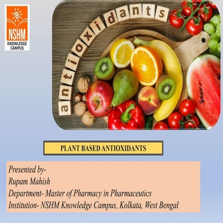 PLANT BASED ANTIOXIDANT AND THEIR APPLICATION | PDF