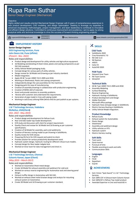 Mechanical design engineer portfolio | PDF
