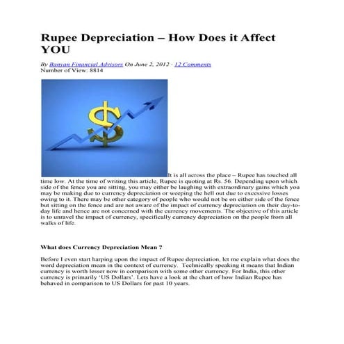 Rupee depreciation | DOCX