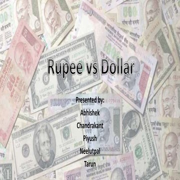 Rupee vs dollar | PPT