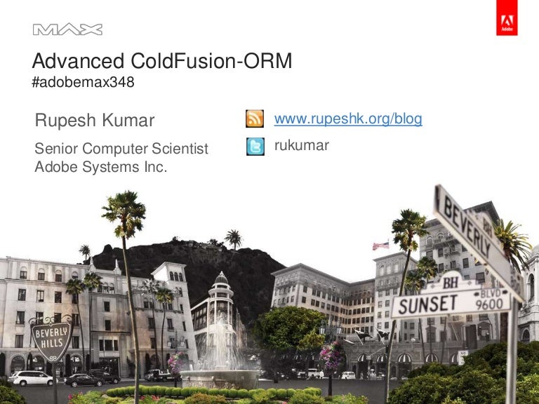 ColdFusion ORM - Advanced : Adobe Max 2009