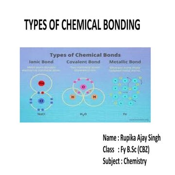 Types of the chemical bonding and important | PPT