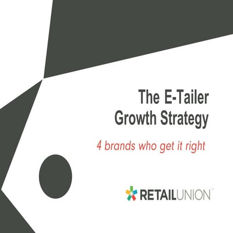 The E-Tailer Growth Strategy | PPT