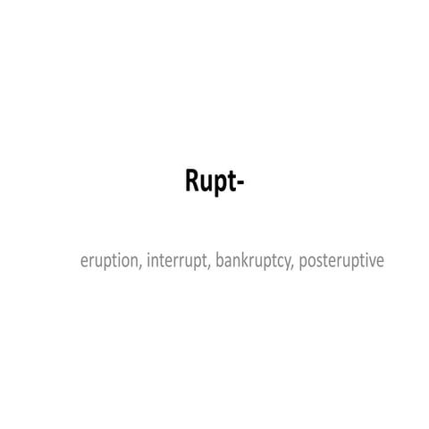 Rupt | PPTX