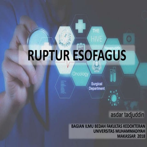 Ruptur esofagus&trauma hepar | PPTX