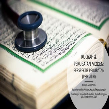 Ruqyah & Perubatan Moden (Psikiatri) | PDF
