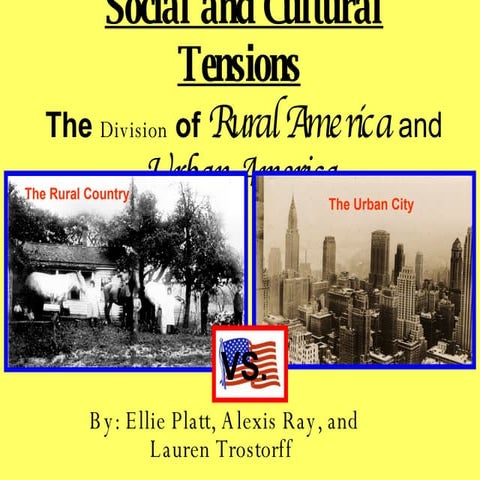 Rural And Urban Americans The Division Powerpoint | PPT