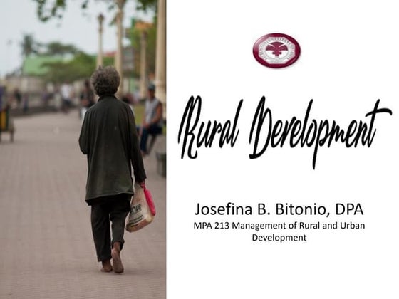 Rural Development Meaning, definition and concepts | PPT