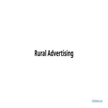 Rural Advertising and marketing strategies .pptx