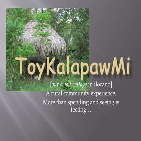 Rural community experience | PPT