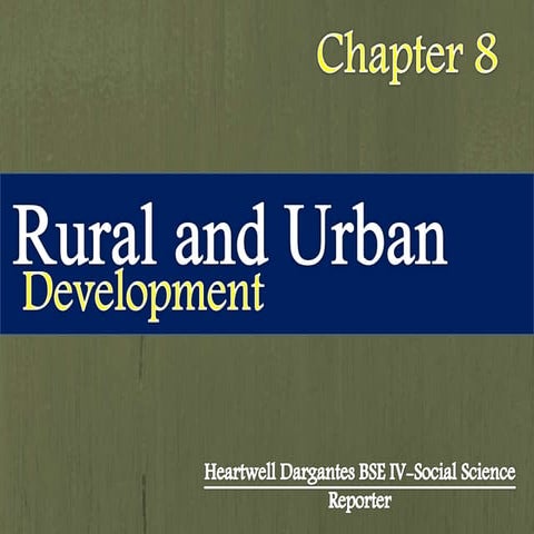 Rural development | PPTX