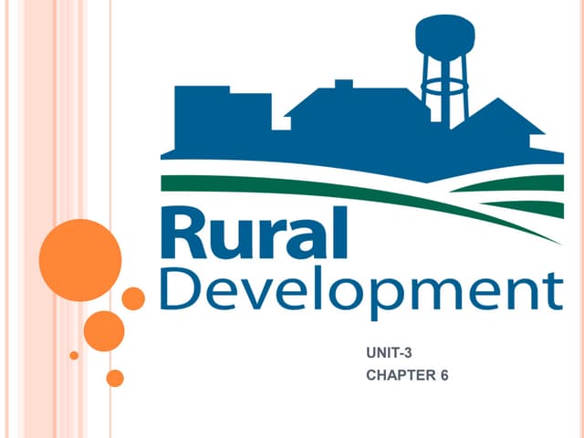 Rural development | PPTX