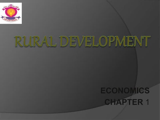 Rural Development Meaning, definition and concepts | PPT