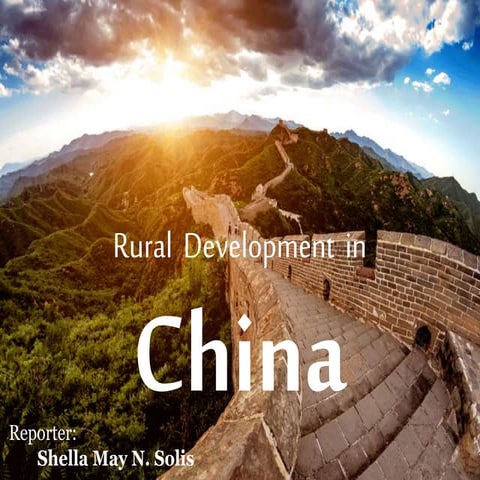 Rural development in china | PPTX