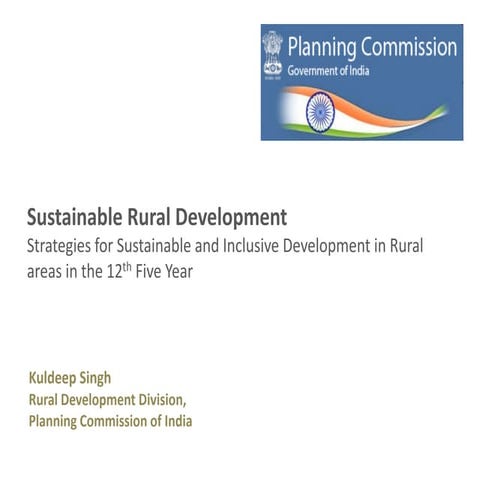 Rural development in the 12th five year plan | PPT