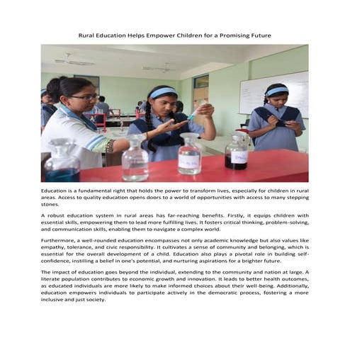Rural Education Helps Empower Children for a Promising Future.pdf